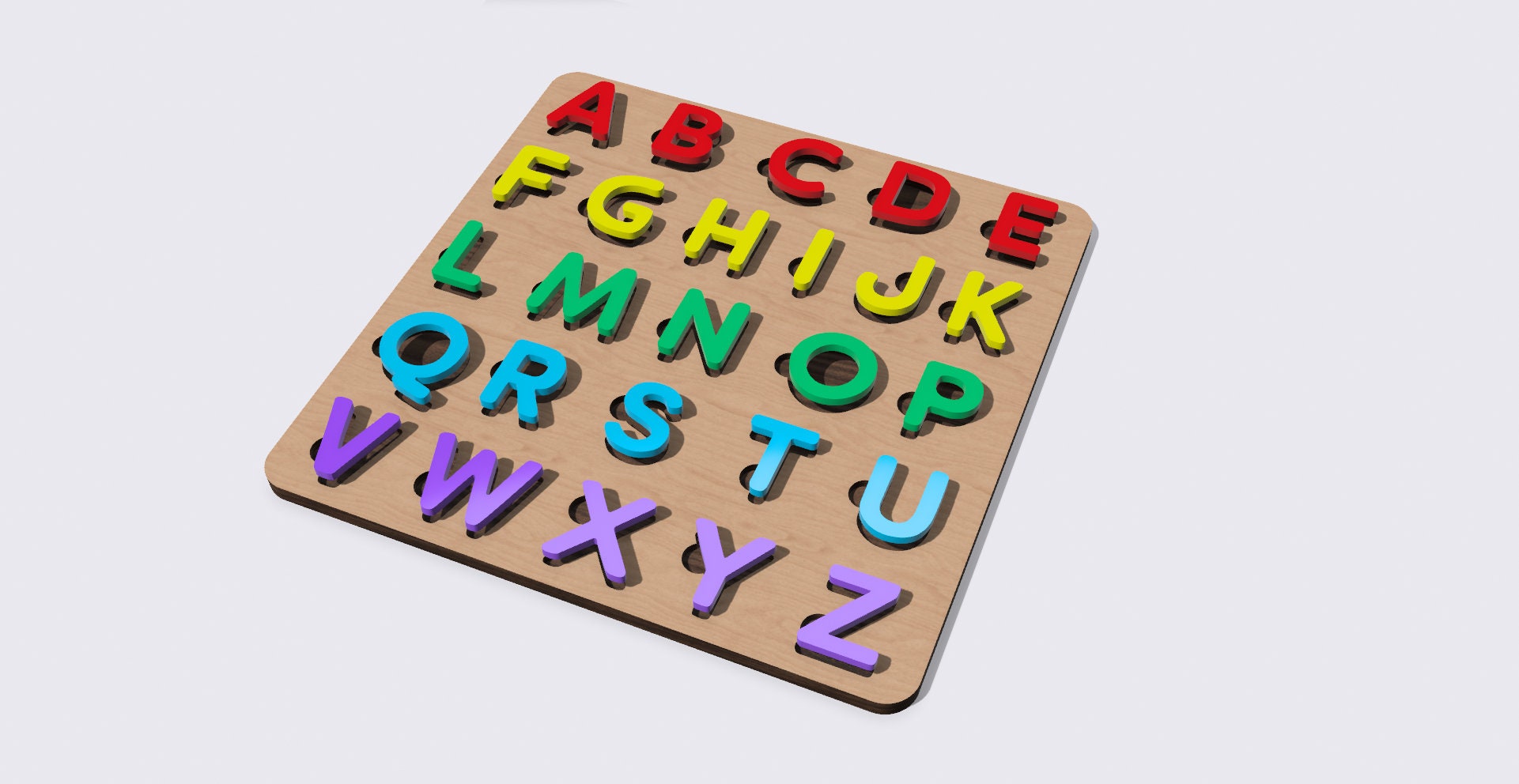 Letter Board Alphabet Laser Cut Project Glowforge Template Pattern CNC ...