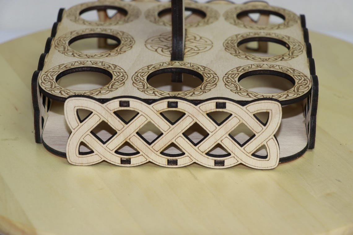 Shots Tray Celtic for Glowforge Laser Cut Project Template Pattern CNC ...