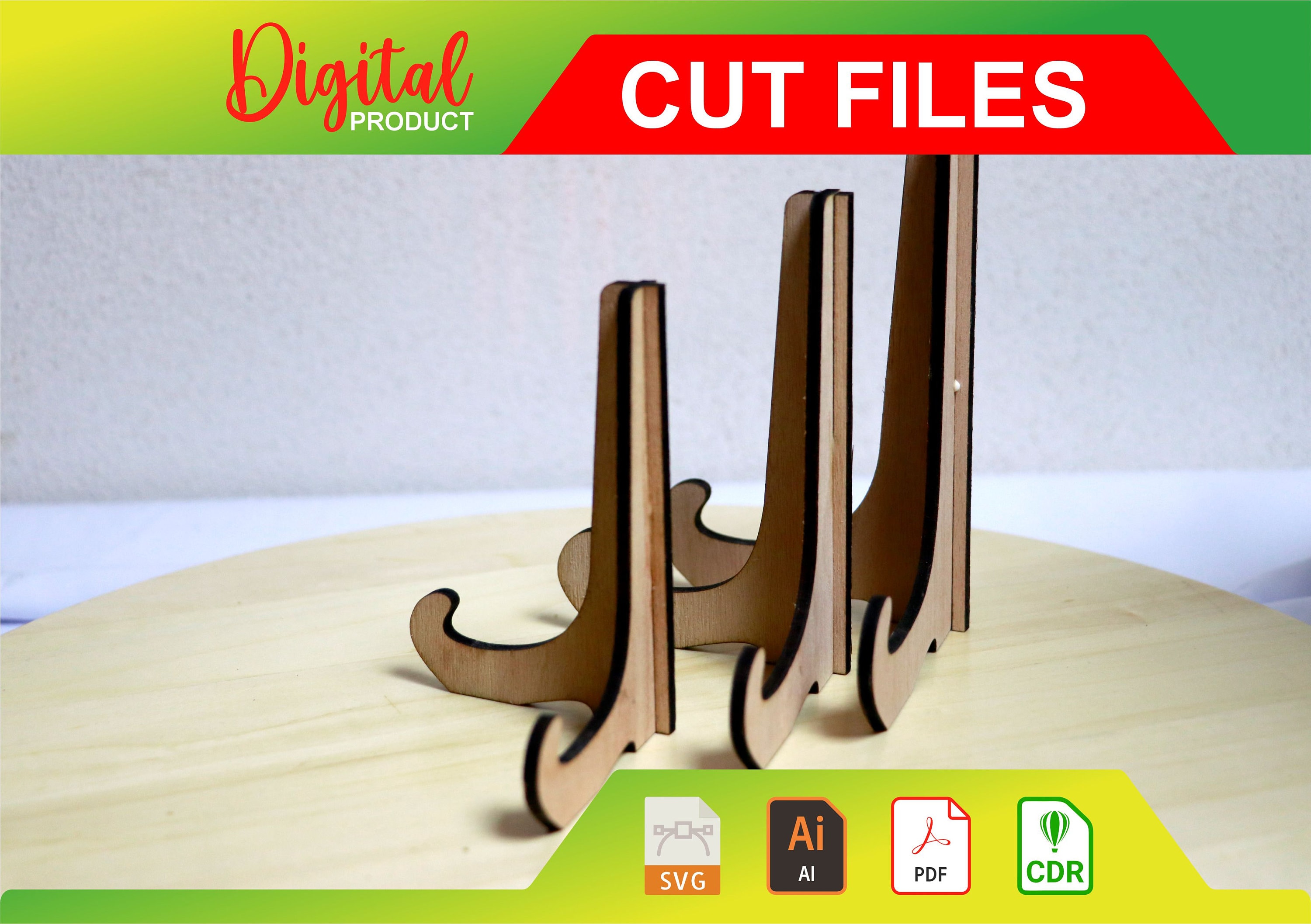 Easel Frame Support Plate Stand Photo Frame Laser Cut Project Glowforge ...