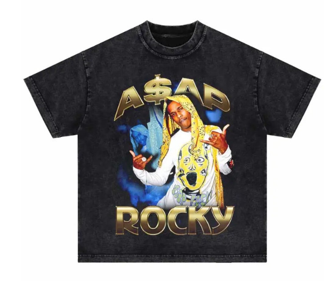 ASAP ROCKY Flocko T-SHIRT Rap Vintage Tee Merch Shirt Gunna Drake ...