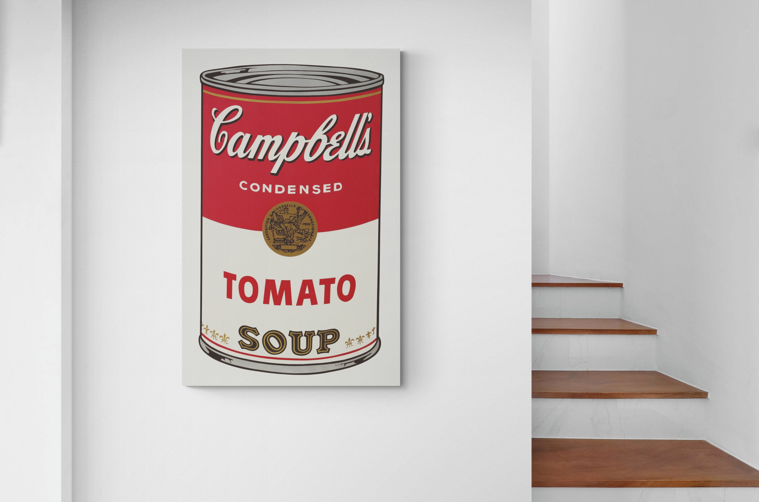 Campbells Soup Can Pop Art Canvas or Print framed /unframed and Mat/no ...