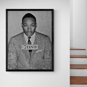 Mug Shot Poster Size Prints of Martin Luther King Jr. Large - Etsy
