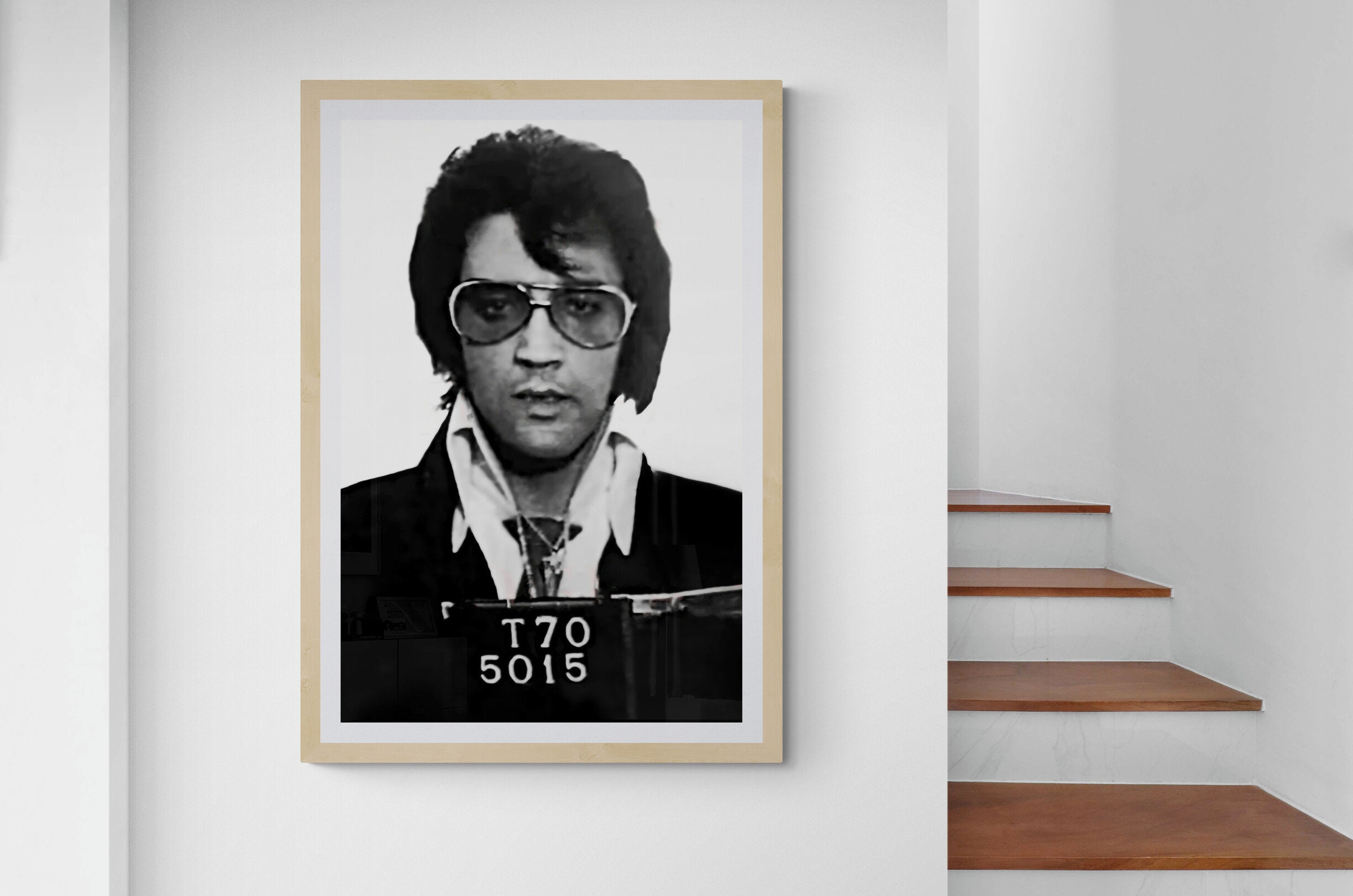 Mug Shot Poster Size Prints of Elvis Presley, Large Print or Canvas ...
