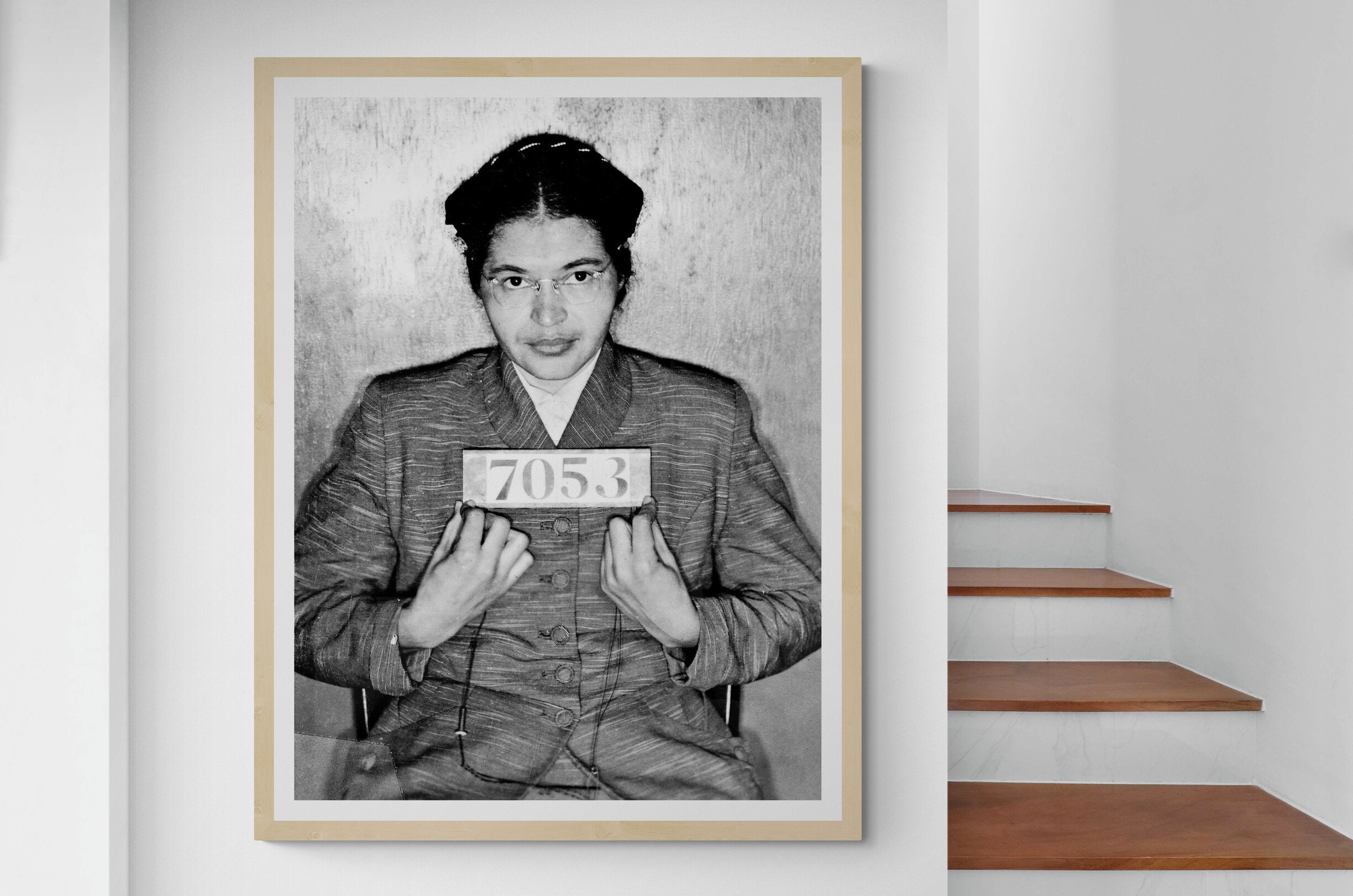 Mug Shot Poster Size Prints of Rosa Parks, Large Print or Canvas Wall ...