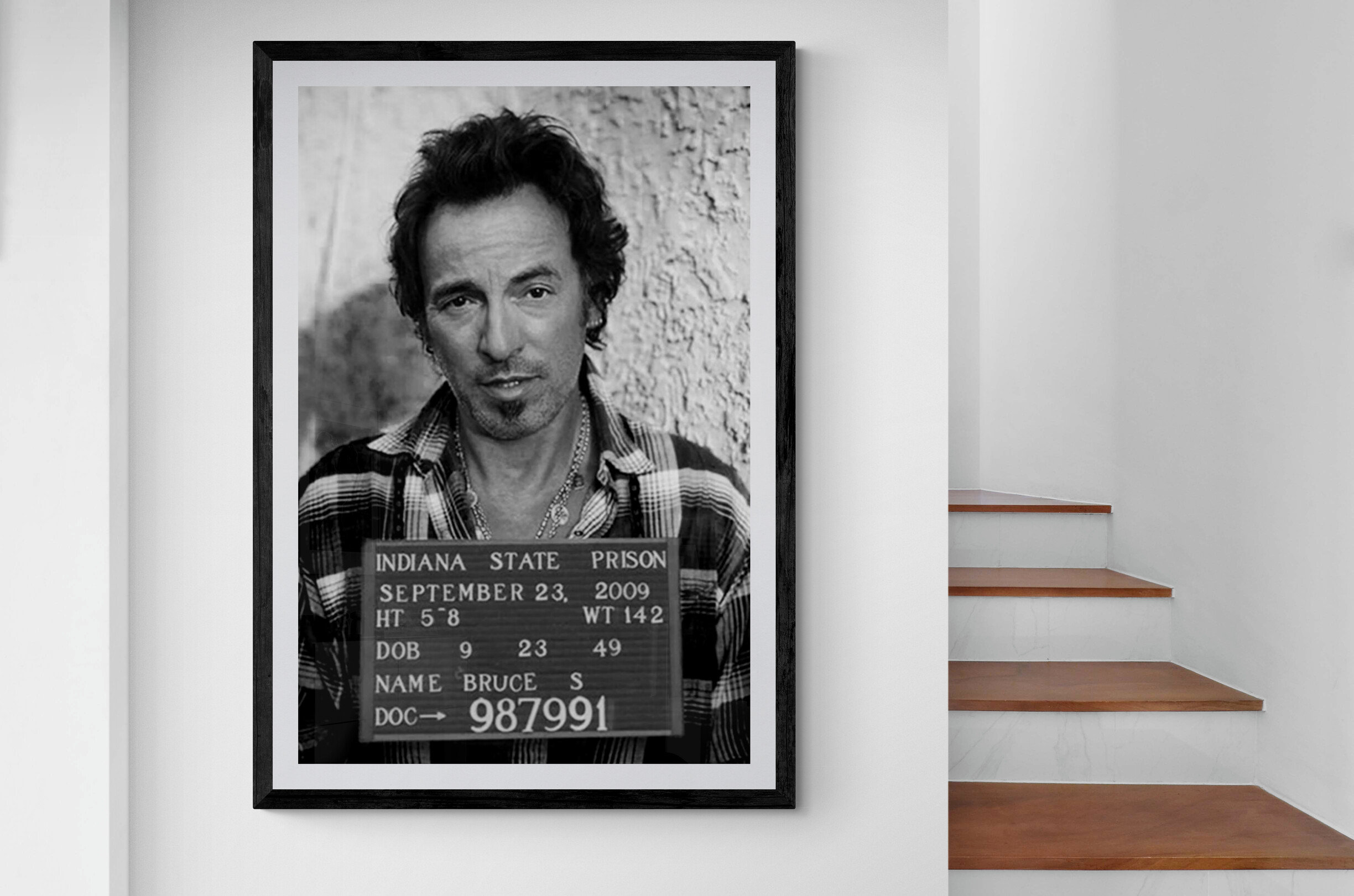 Digital Download: Mug Shot Poster Size Prints of Bruce Springsteen ...
