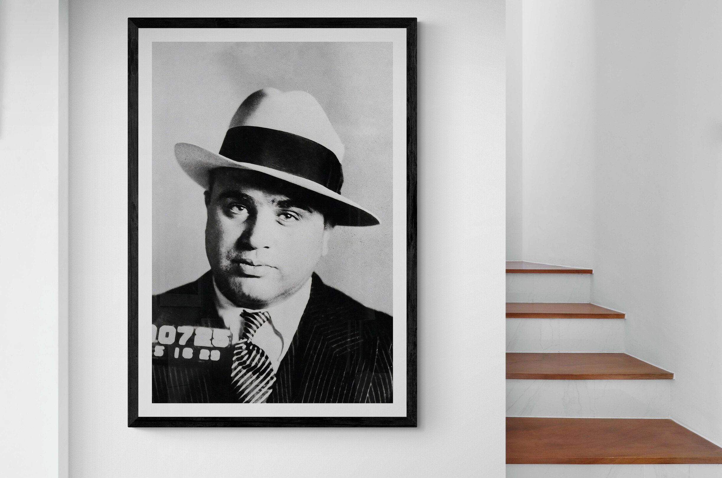 Mug Shot Poster Size Prints of Al Capone, Large Print or Canvas Wall ...