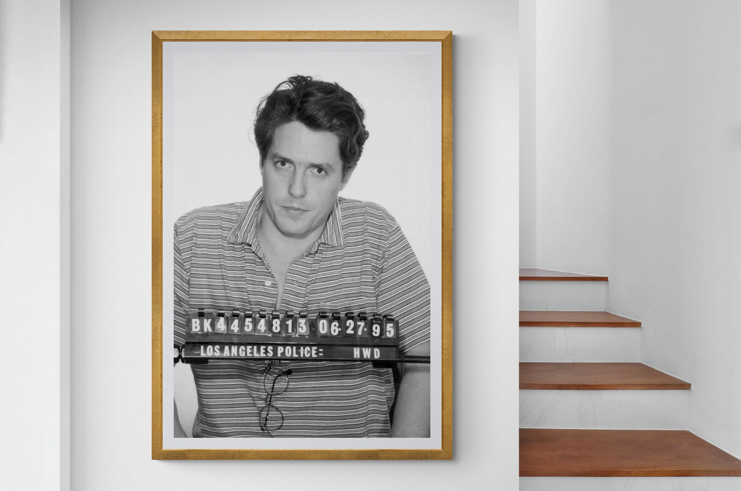 Mug Shot Poster Size Prints of Hugh Grant, Large Print or Canvas Wall ...