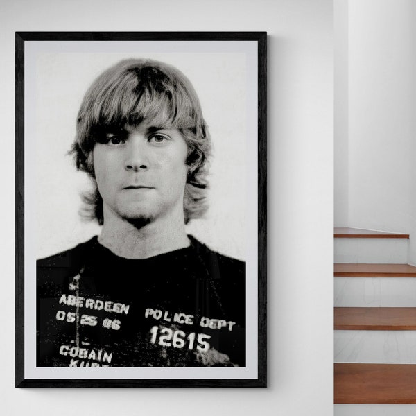 Kurt Cobain Poster Framed - Etsy