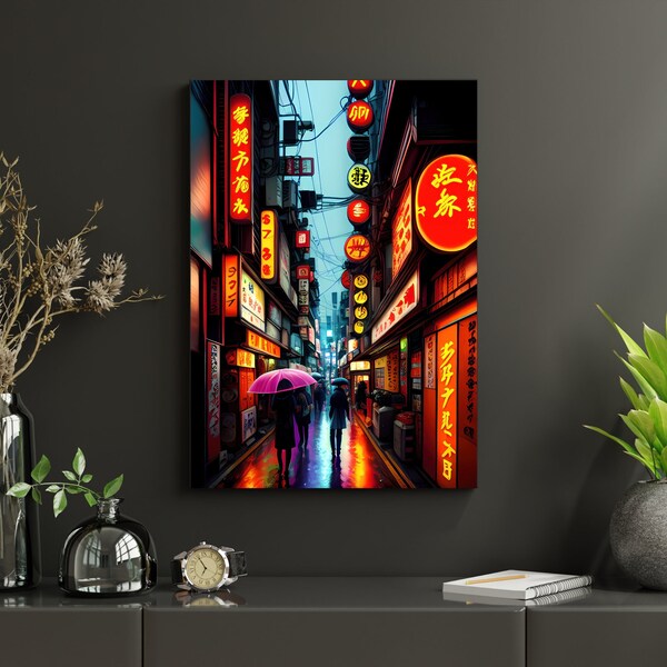Neon Canvas Art - Etsy