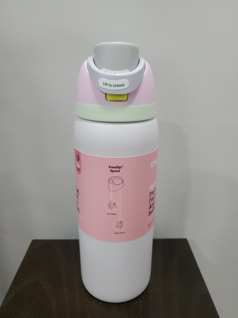 Owala Freesip Stainless Steel Water Bottle / 32oz / Color: Candy Coated ...