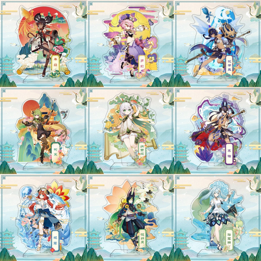 Genshin Impact 3 Layer Standee Genshin Impact Triple Layer - Etsy Canada