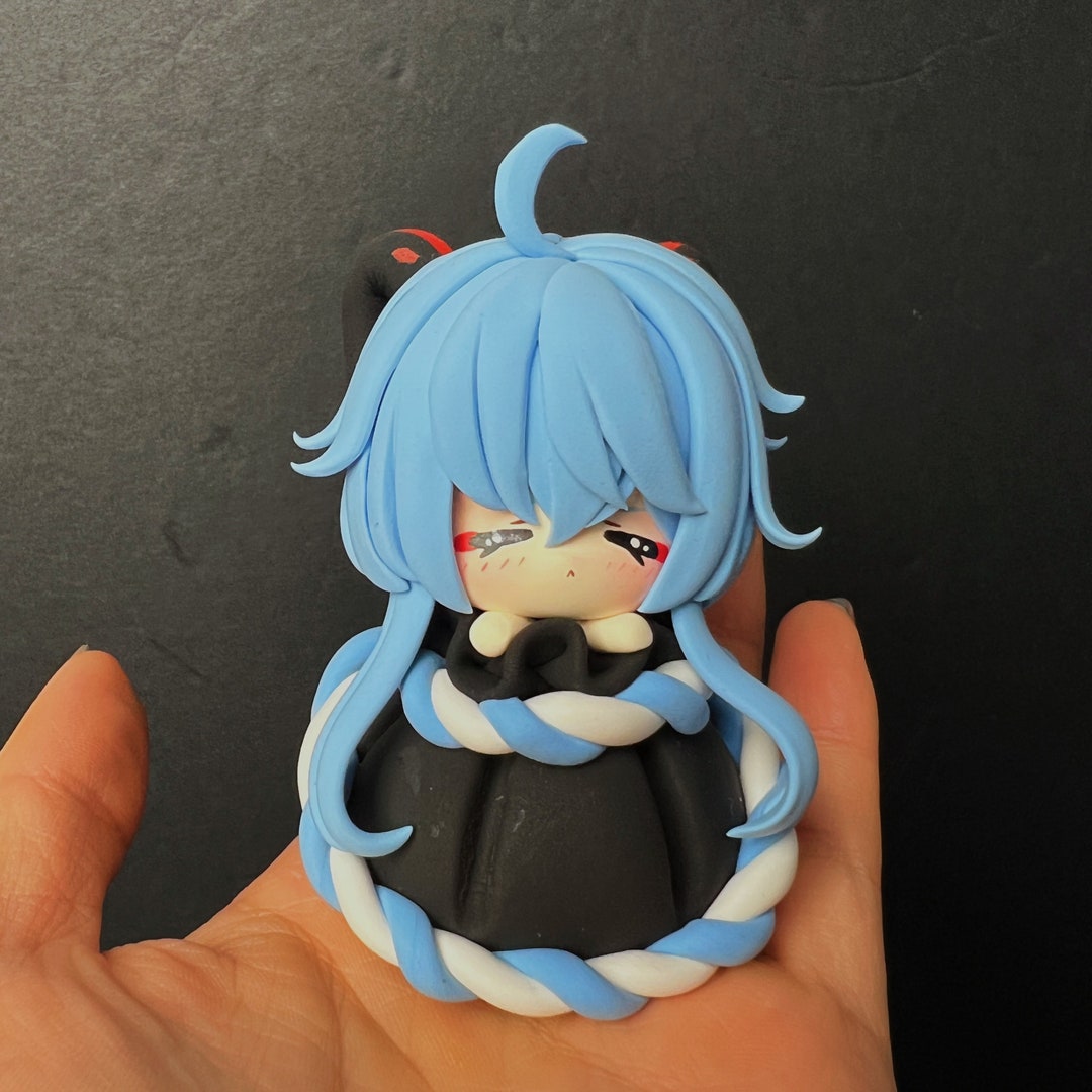 Genshin Impact Handmade Ganyu Clay Figurines, Genshin Impact Ganyu Clay ...
