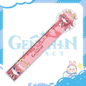 Genshin Impact Chibi Ruler, Genshin Impact Double Sided Character Ruler ...