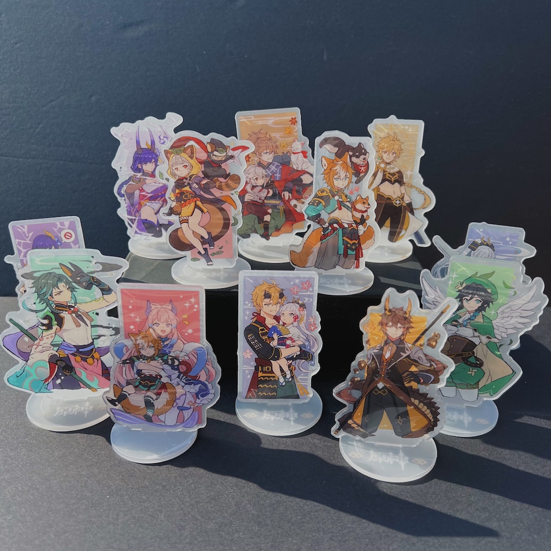 Genshin Impact Chibi Acrylic Stands, Genshin Impact Cute Standee ...