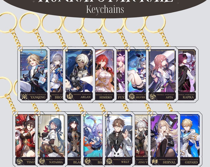 Honkai Star Rail Keychains, Honkai Star Rail Key Charms, Honkai Star ...