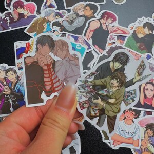 Anime Yaoi Stickers, 1-50 Assorted Anime BL Stickers, Anime Lgbtq ...