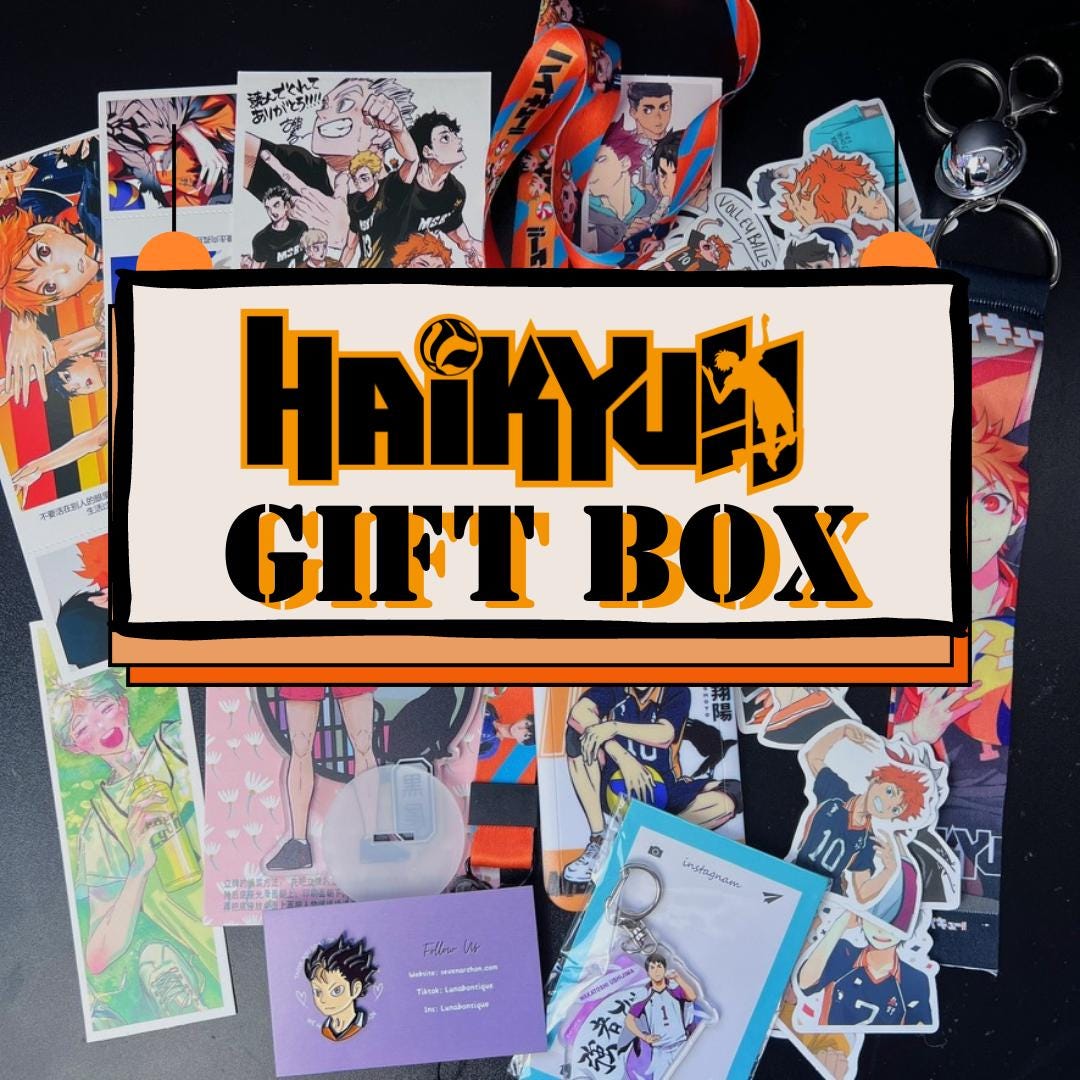 Haikyu Curated Gift Box, Anime Surprise Box, Anime Gift Box, Anime Gift ...