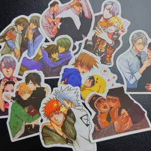 Anime Yaoi Stickers, 1-50 Assorted Anime BL Stickers, Anime Lgbtq ...