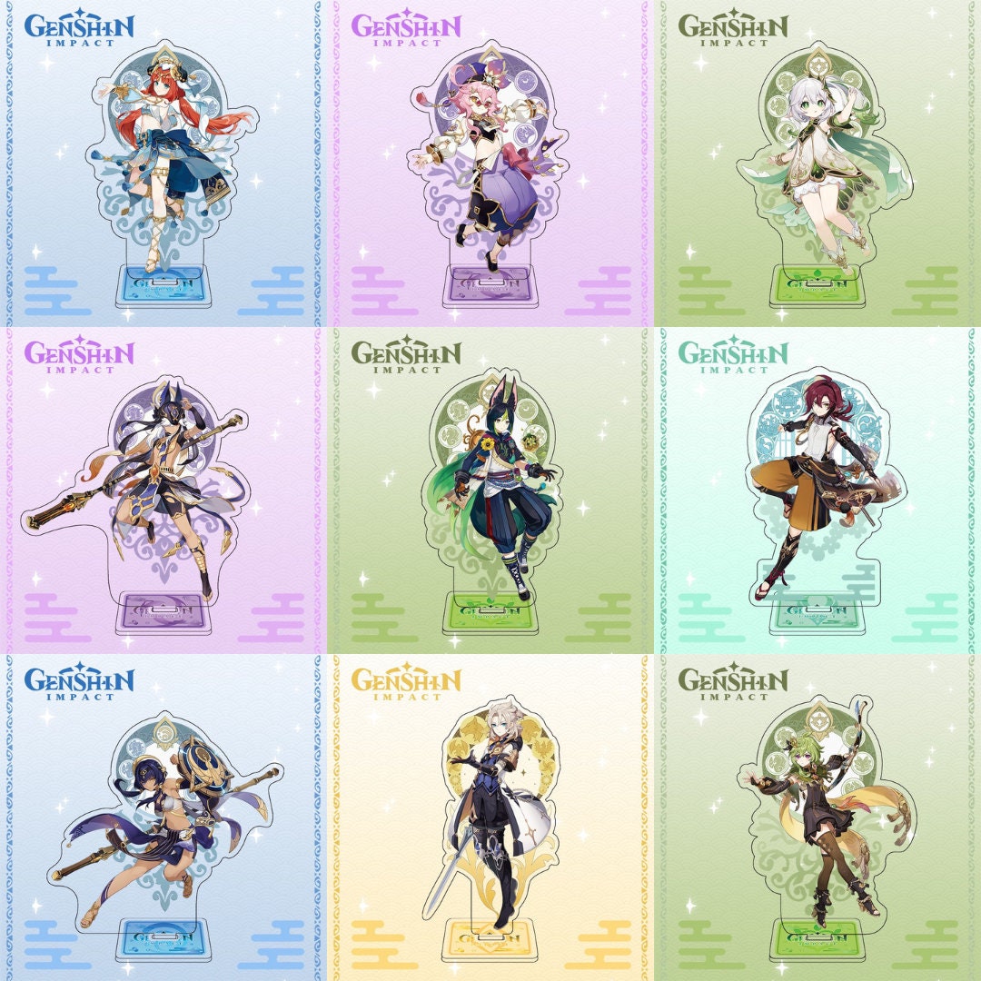 Genshin Impact Standee Genshin Impact 6in Character Acrylic - Etsy UK