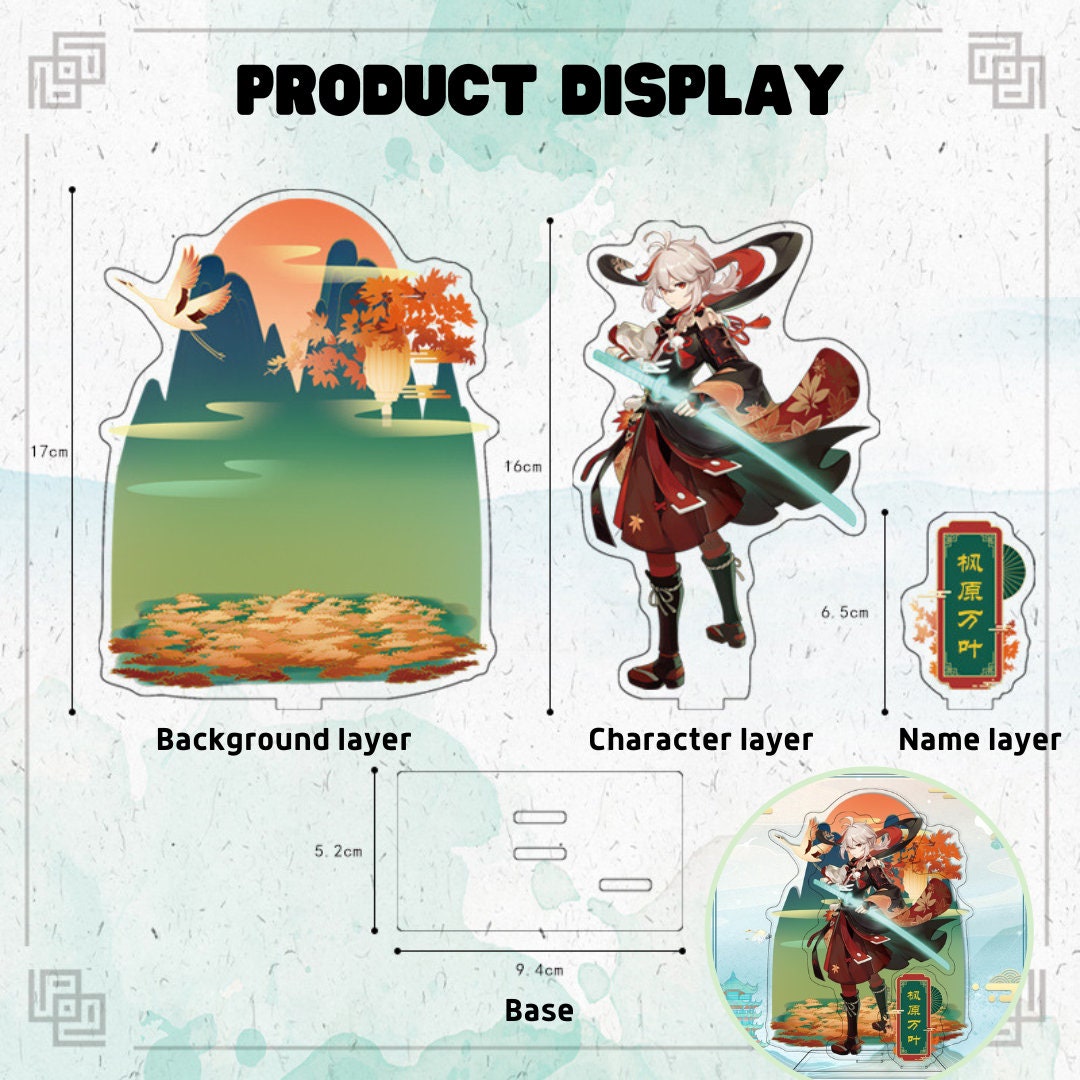 Genshin Impact 3 Layer Standee Genshin Impact Triple Layer - Etsy Canada