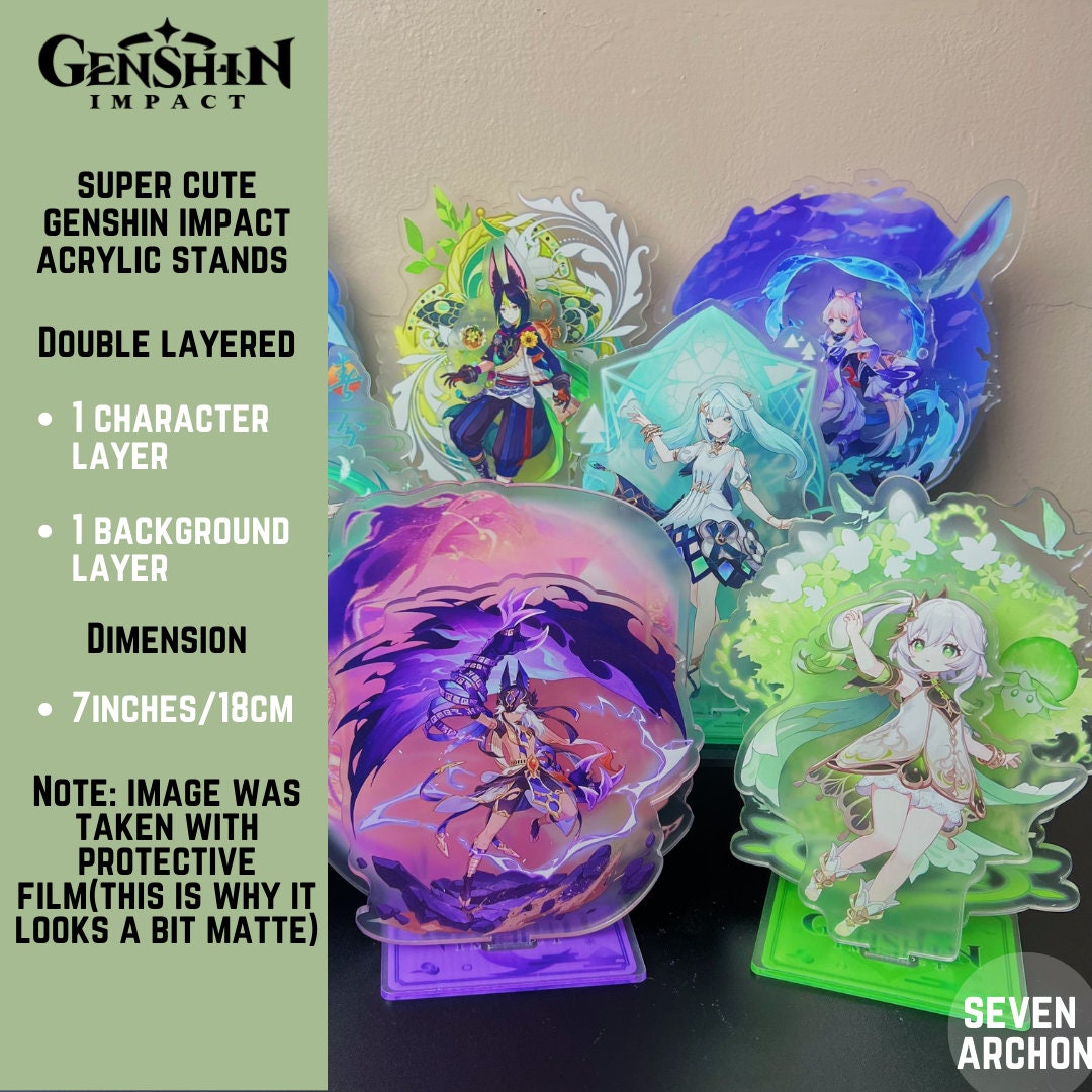 Genshin Impact Standee Genshin Impact Double Layer 7in - Etsy Ireland