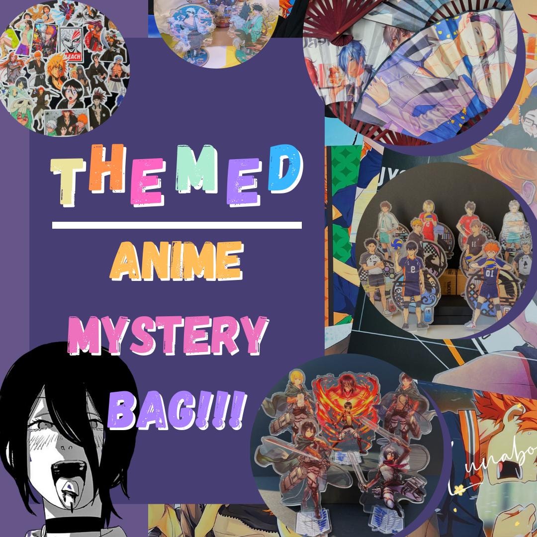 Themed Anime Gift Bag, Anime Gift Box, Curated Anime Surprise Bag ...
