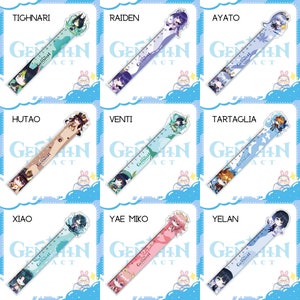 Genshin Impact Chibi Ruler, Genshin Impact Double Sided Character Ruler ...