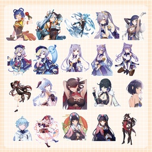 Genshin Impact 120 Assorted Liyue Sticker, Genshin Impact Liyue ...