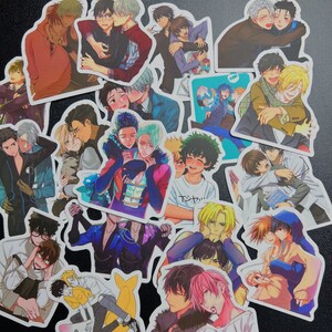 Anime Yaoi Stickers, 1-50 Assorted Anime BL Stickers, Anime Lgbtq ...