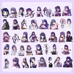 Genshin Impact 120 Assorted Shogun Raiden Sticker Packs, Genshin Impact ...