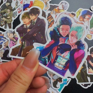 Anime Yaoi Stickers, 1-50 Assorted Anime BL Stickers, Anime Lgbtq ...