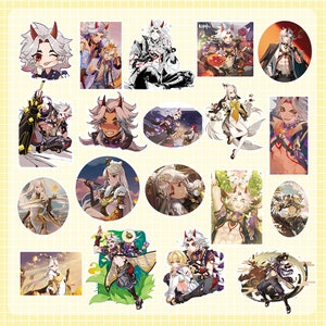 Genshin Impact 120 Assorted Itto, Ningguang Sticker, Genshin Impact ...