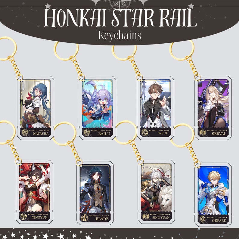 Honkai Star Rail Keychains Honkai Star Rail Key Charms - Etsy Israel