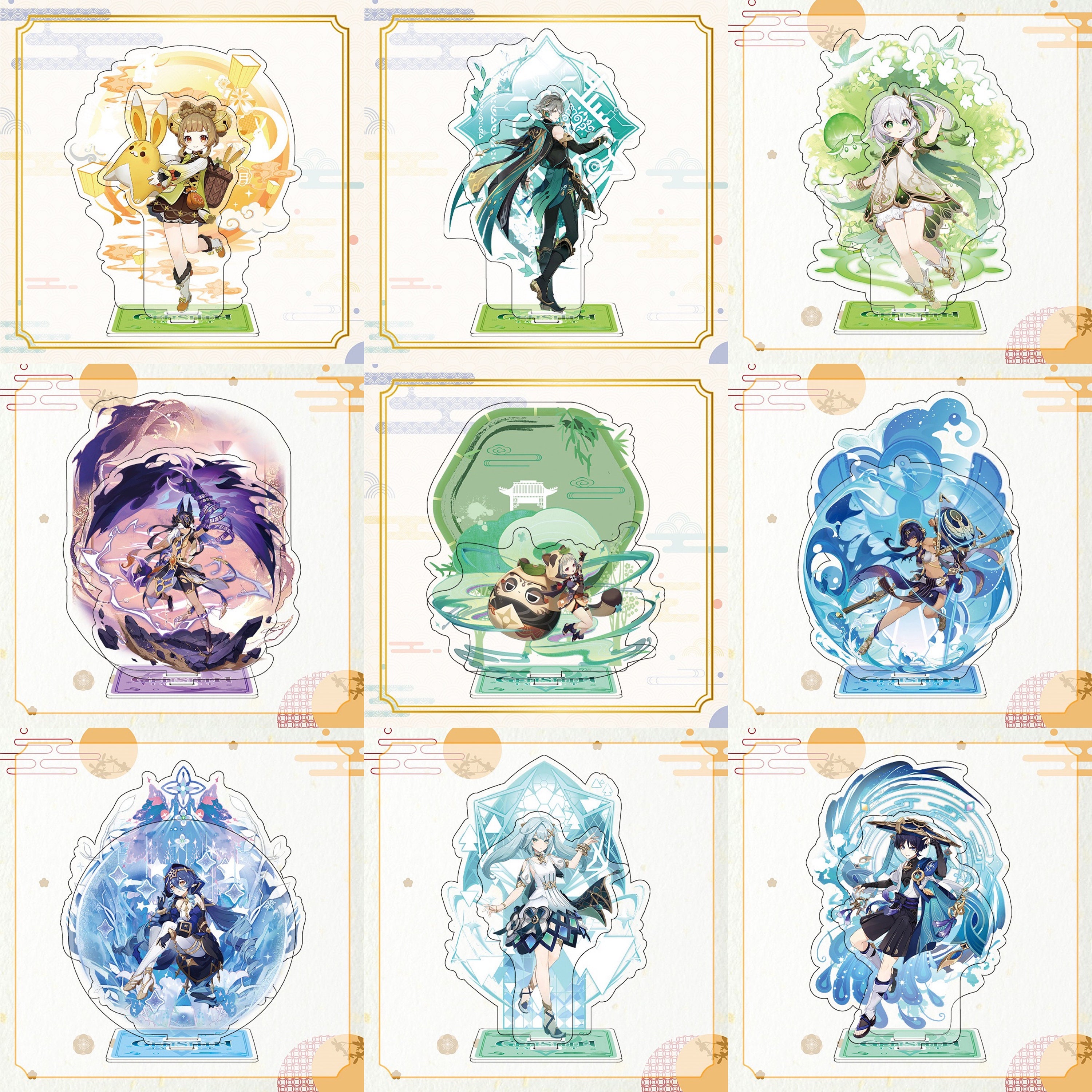 Genshin Impact Standee Genshin Impact Double Layer 7in - Etsy Ireland