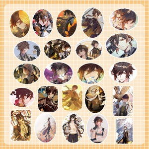 Genshin Impact 120 Assorted Zhongli Sticker Packs, Genshin Impact ...