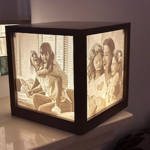 Memory Box | Handmade Custom Photo Light Box | Personalised Photo Lamp ...