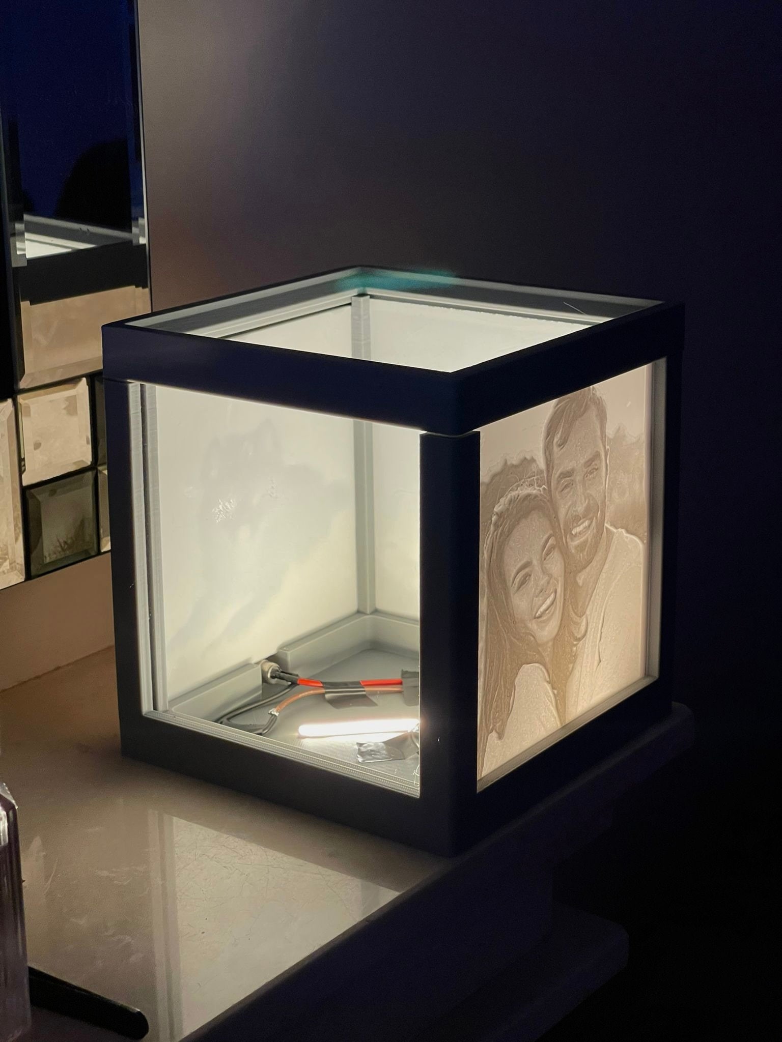 Memory Box With Custom Photos Gift Light Box Personalised - Etsy