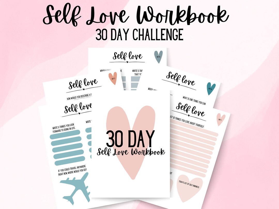 Self Love Workbook, Self Love & Care Journal, Self Concept Workbook ...
