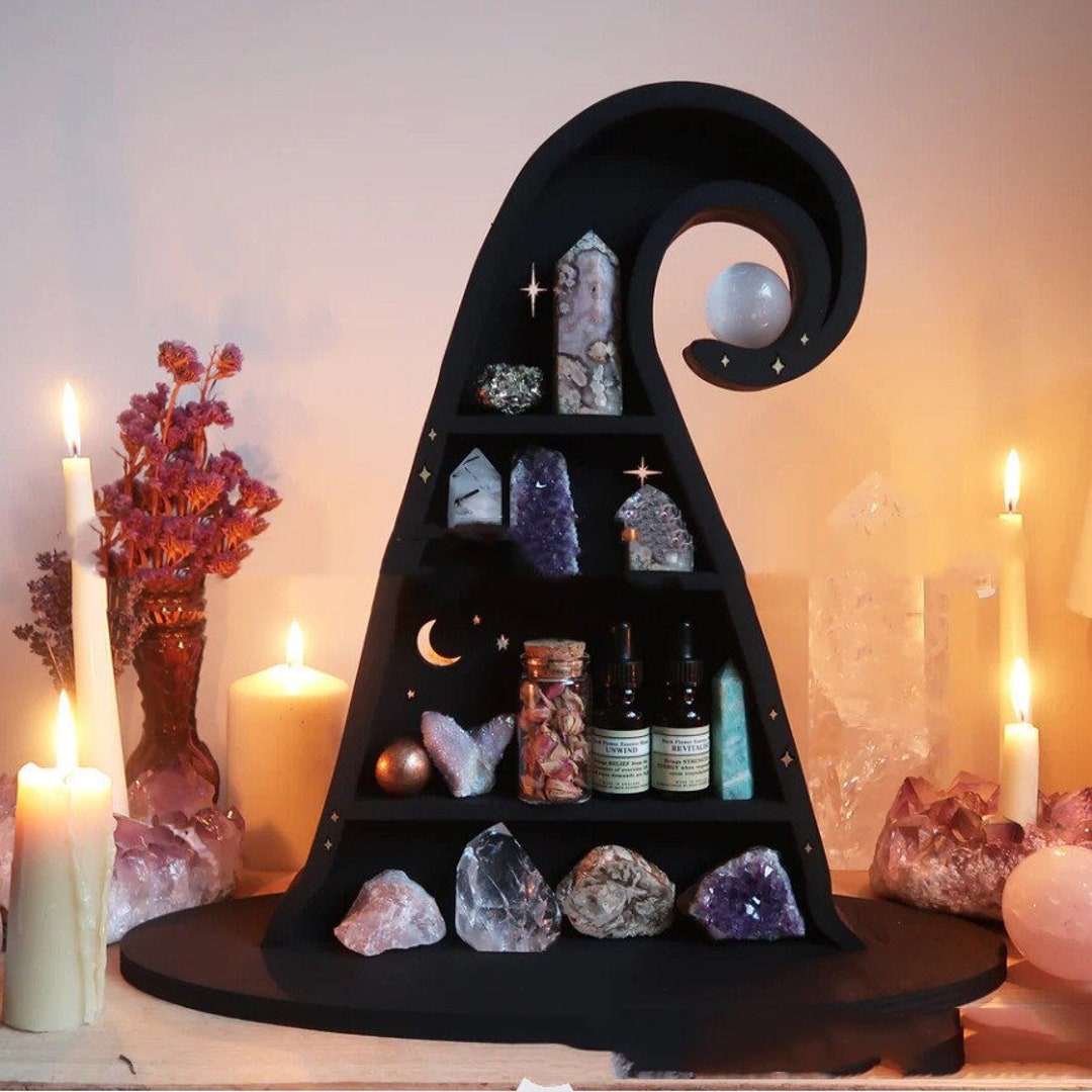 Witch Hat Crystal Shelf Tabletop Storage Makeup Storage Stylish ...