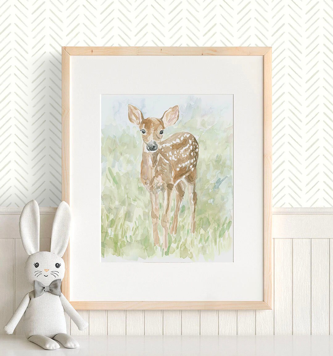 Fawn Print, Watercolor Animal Print - Etsy