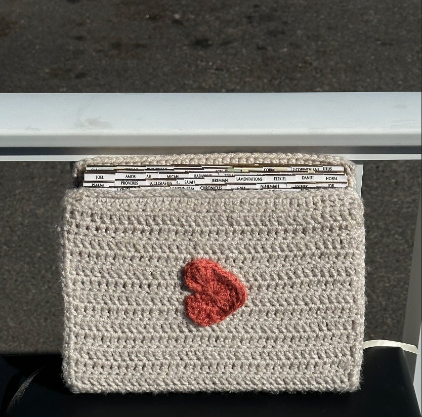 Crochet Bible Cover Pattern PDF Heart Design Pattern Crochet Gift ...