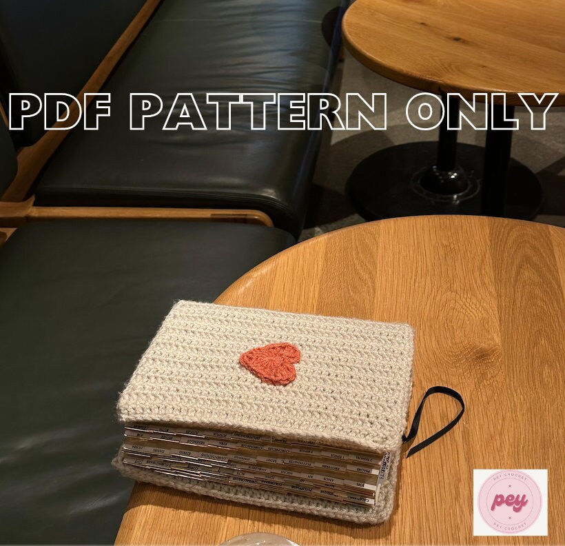 Crochet Bible Cover Pattern PDF Heart Design Pattern Crochet Gift ...