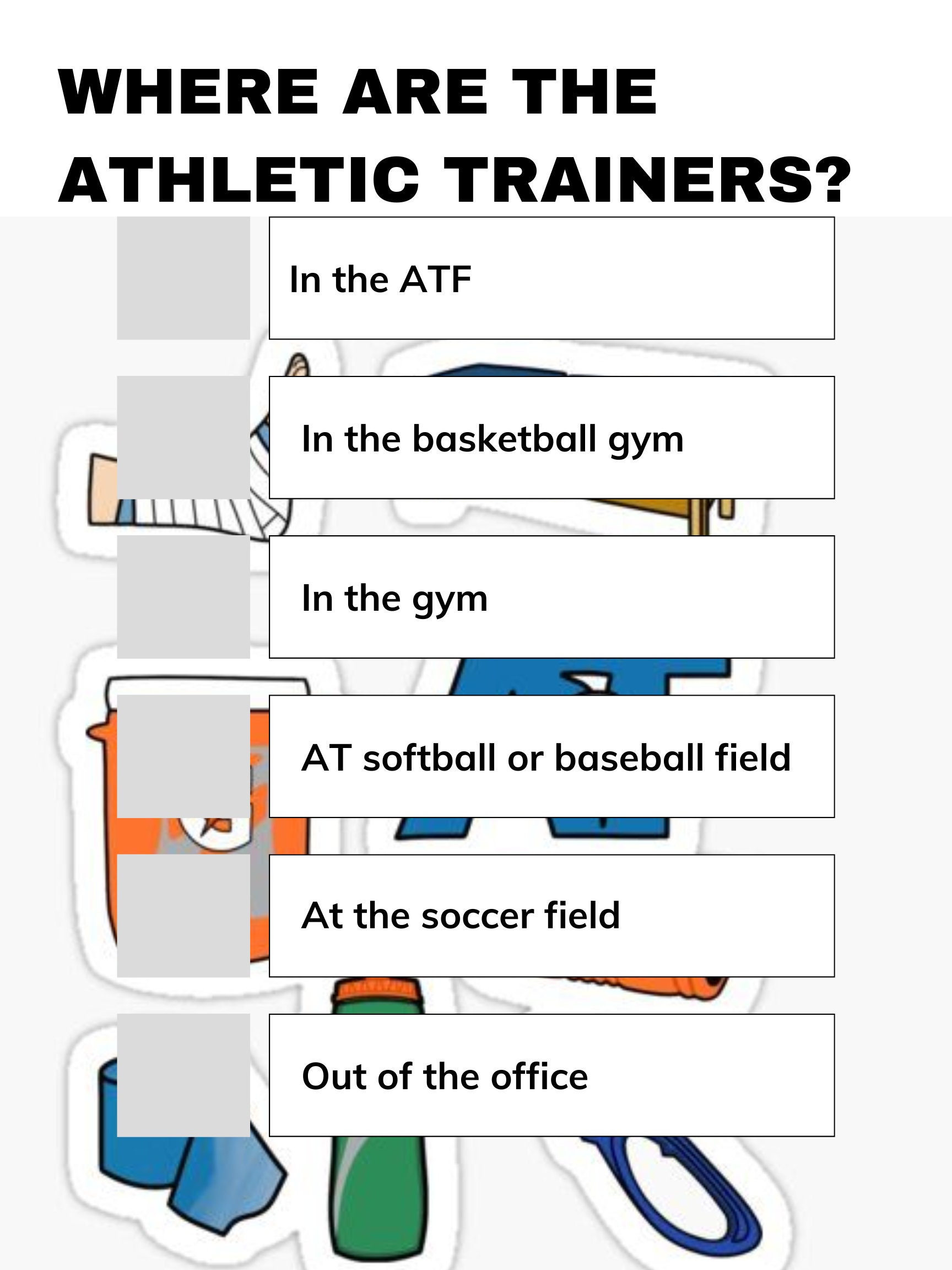 Athletic Training Where is the AT Sign - Etsy
