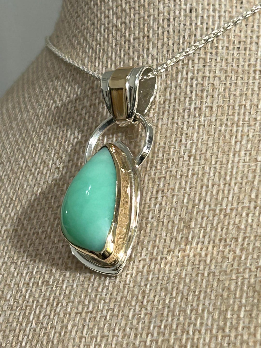 Indonesian Chrysopal/chrysoprase - 14K Gold Fill - 925 Silver - 20 ...