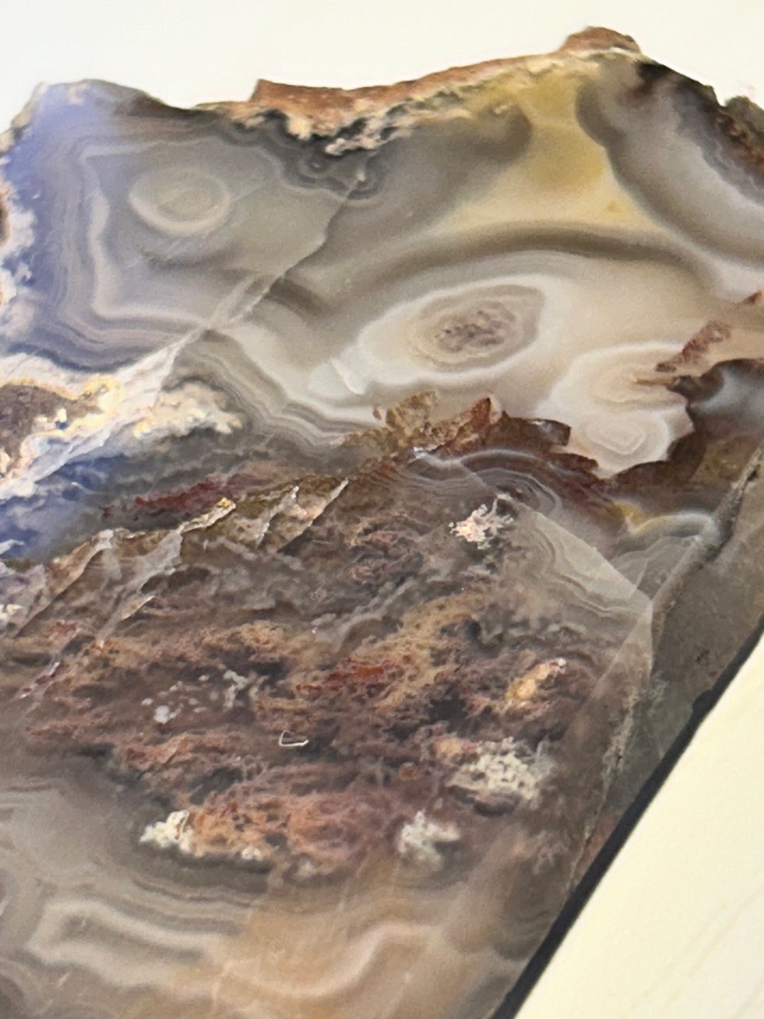 Laguna Agate Slab - Pink Moss & Banding - Etsy