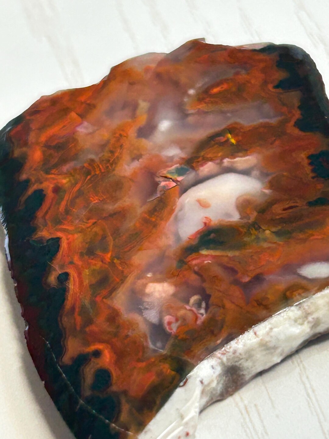 Idaho Sunset Jasper - 202 Grams - 4 Slabs - Unfinished - Rough Material ...