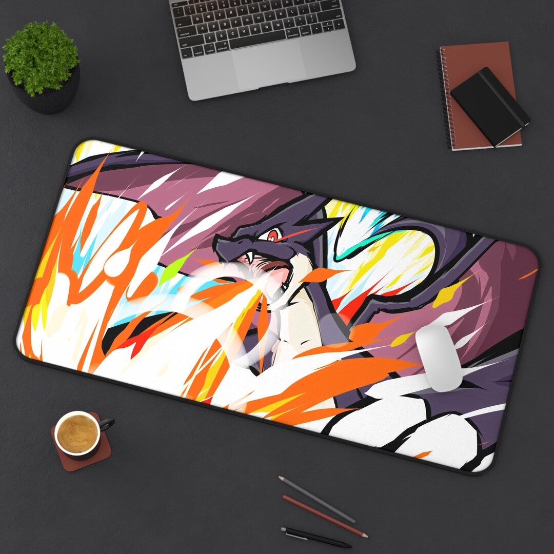 Shiny Charizard Anime Desk Mat 3 Sizes Mouse Pad Japanese - Etsy