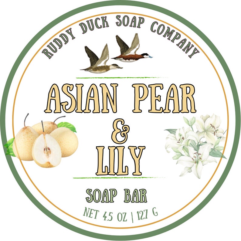 Asian Pear & Lily Handmade Soap Bar - Etsy