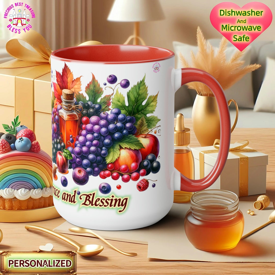 Bible Verses Grape Grace and Blessing Mug 15oz in A Variety - Etsy