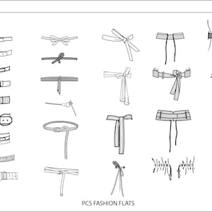Belt Flat Vector, Belts Templates, Belts Ai Drawing, Belts Bundle, Belt ...